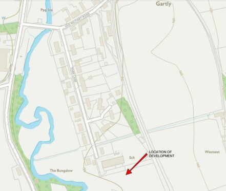 Councillors back plan for houses on site next to oil-hit Gartly School