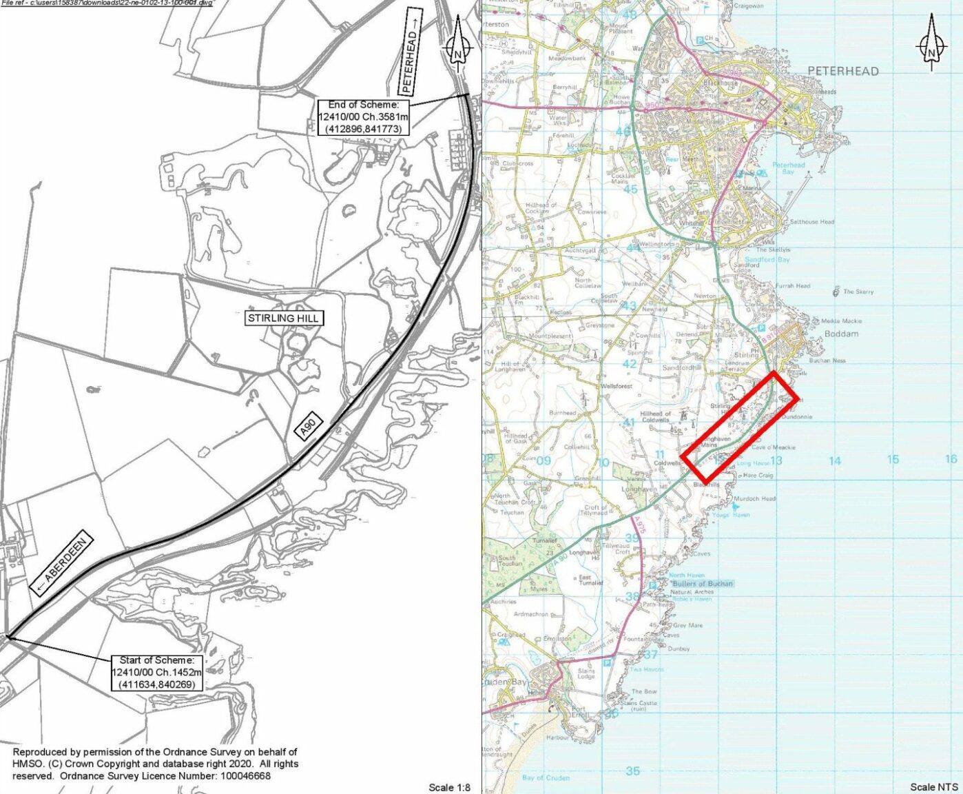 Three weeks of overnight roadworks on the A90 south of Peterhead to ...