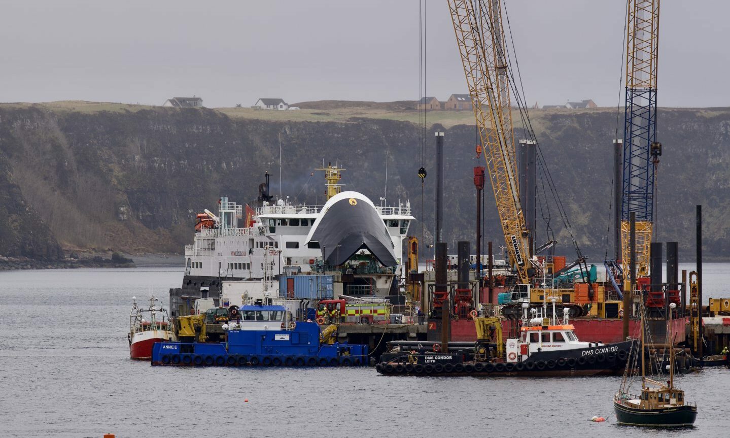 CalMac ferry returns to service after fire at Uig harbour