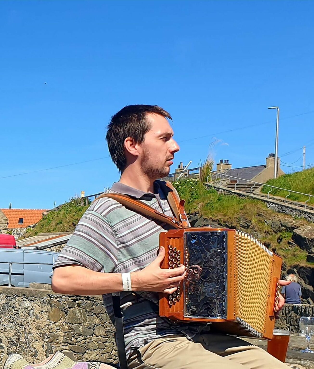 Disabled Aberdonian Aaron Clark defies expectations to join band