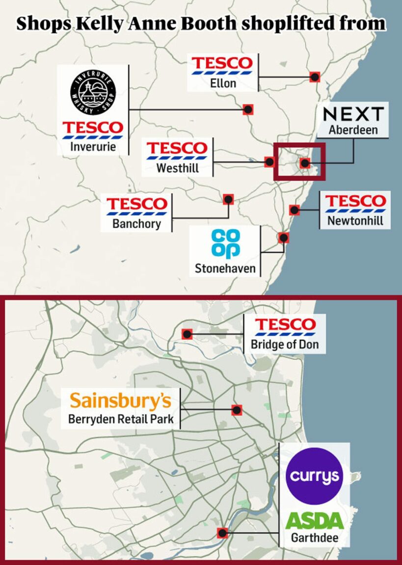 Woman who went on £3,000 shoplifting spree across north-east is jailed