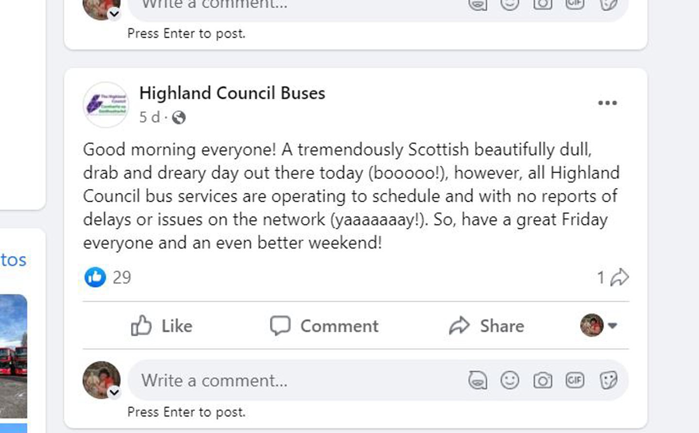 'Stay lazy my friends!' Highland Council deletes Facebook post about ...