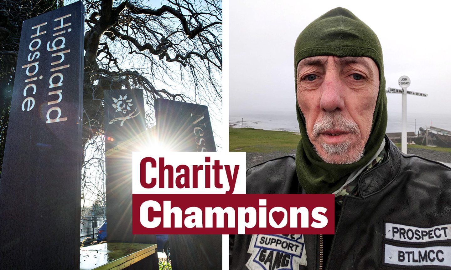 Inverness biker completes 1,700-mile ride for Highland Hospice