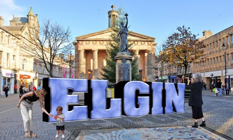 Reaction to ideas including giant letters to boost Elgin town centre