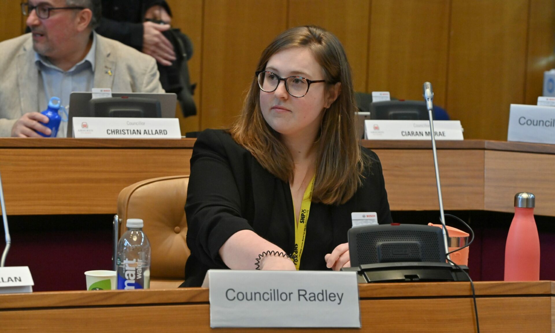 Hazel Cameron: Aberdeen councillor flees heated meeting