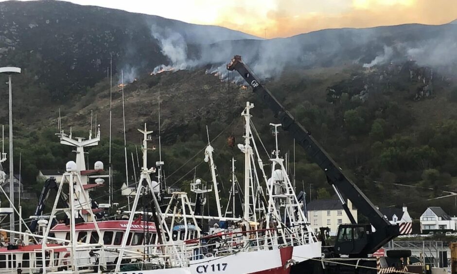 Fire crews battle hill blaze in Mallaig for more than 15 hours - Press ...