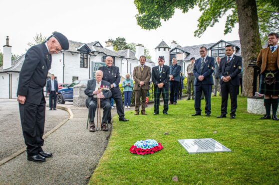 John Cruickshank VC's 103rd birthday: Gordon Highlanders plaque