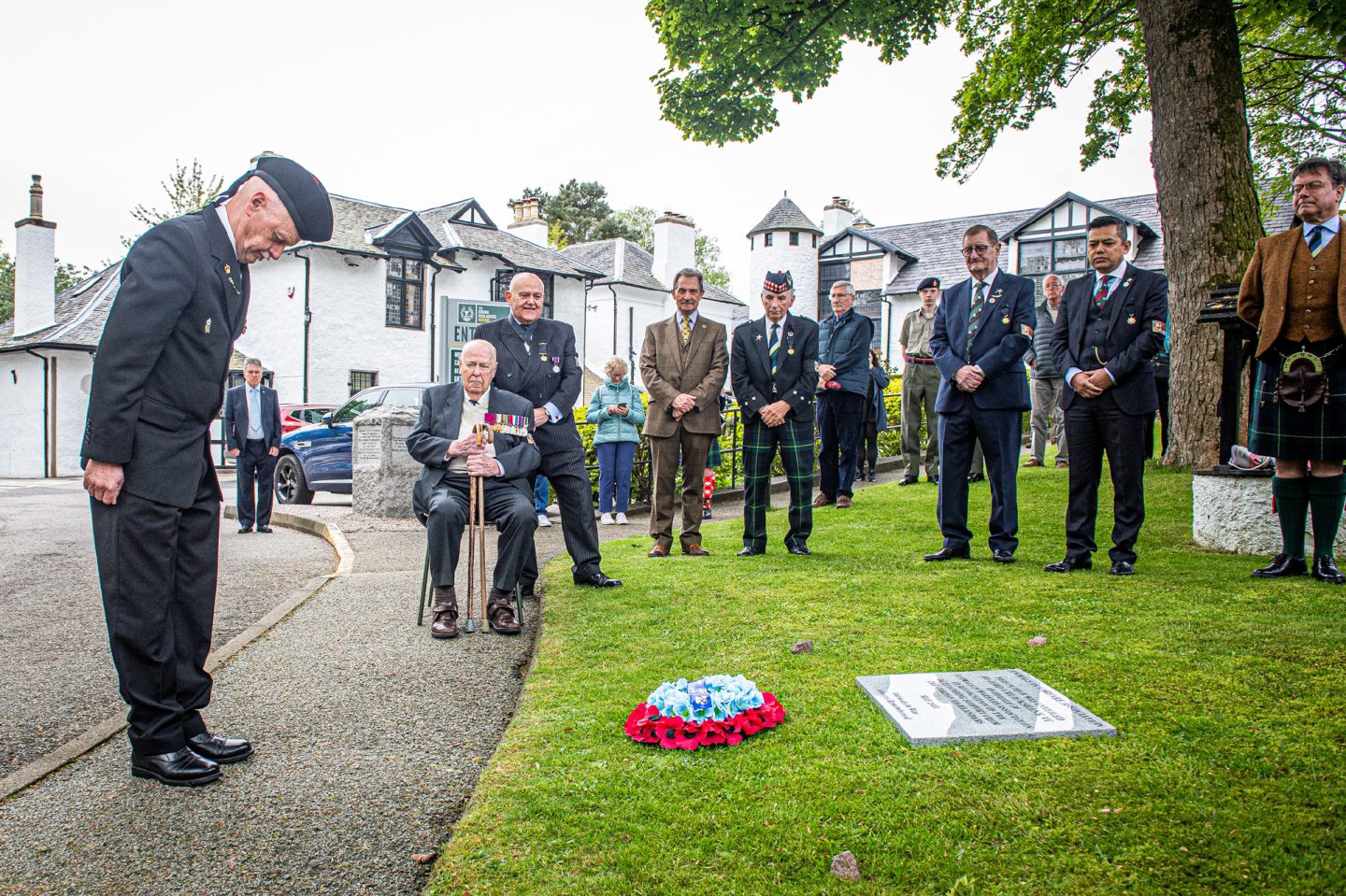 John Cruickshank VC's 103rd birthday: Gordon Highlanders plaque