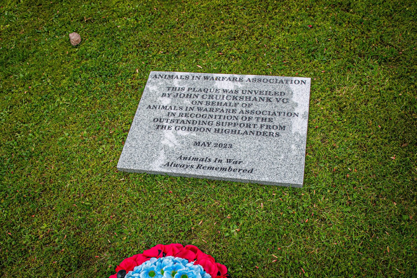 John Cruickshank VC's 103rd birthday: Gordon Highlanders plaque