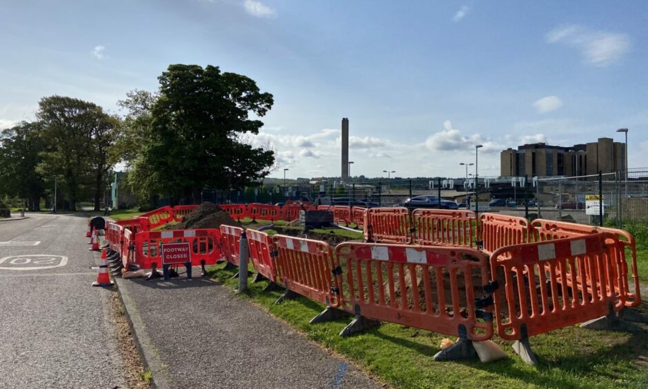 Work finally begins on Raigmore bus gate in Inverness