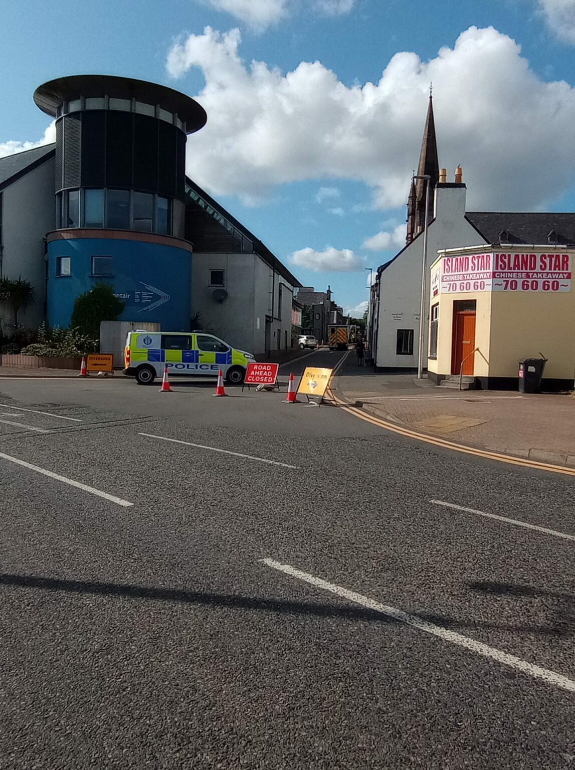Fire services attend blaze at County Hotel in Stornoway