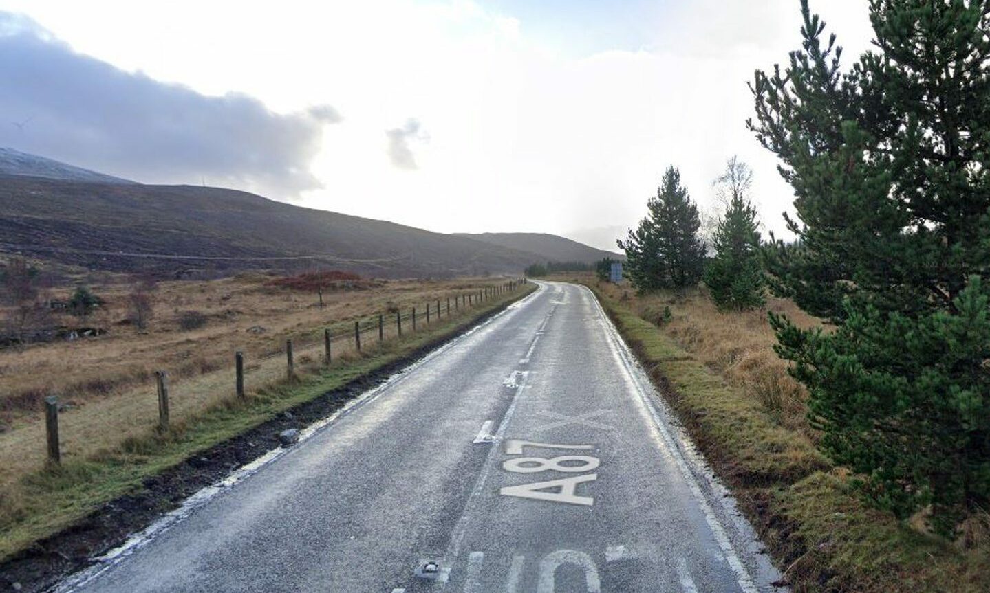 A87 closed for about two hours after lorry rolls over near Bun Loyne