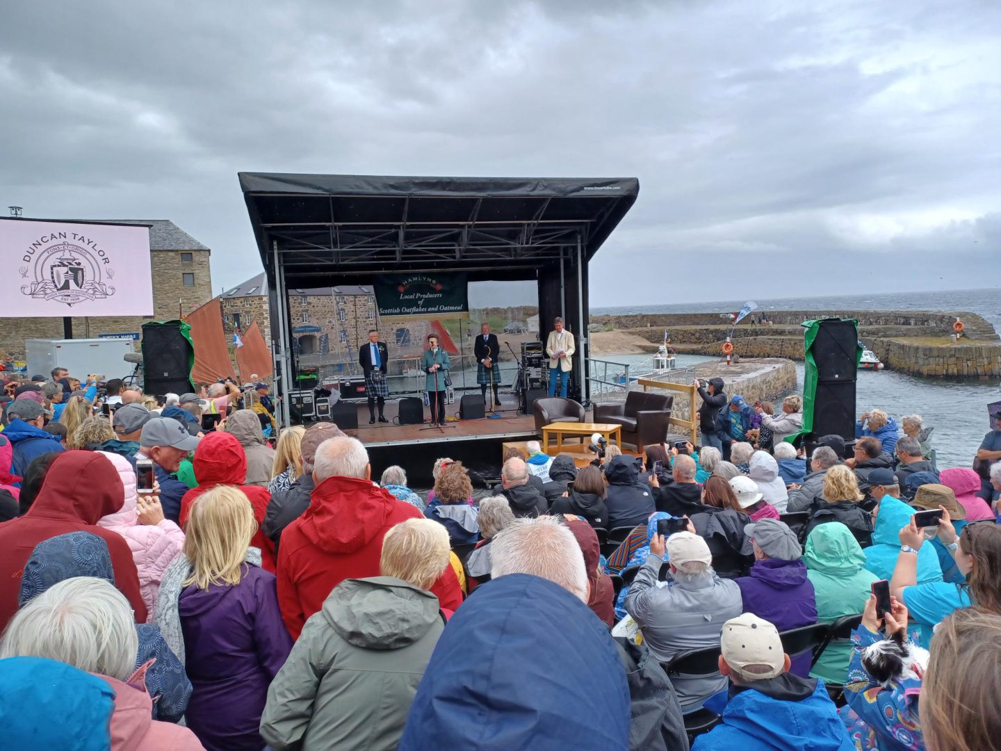 Princess Anne praises Portsoy Boat Festival at official opening