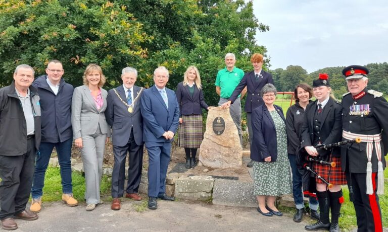 Stone celebrating Moray's Duke of Edinburgh connection unveiled