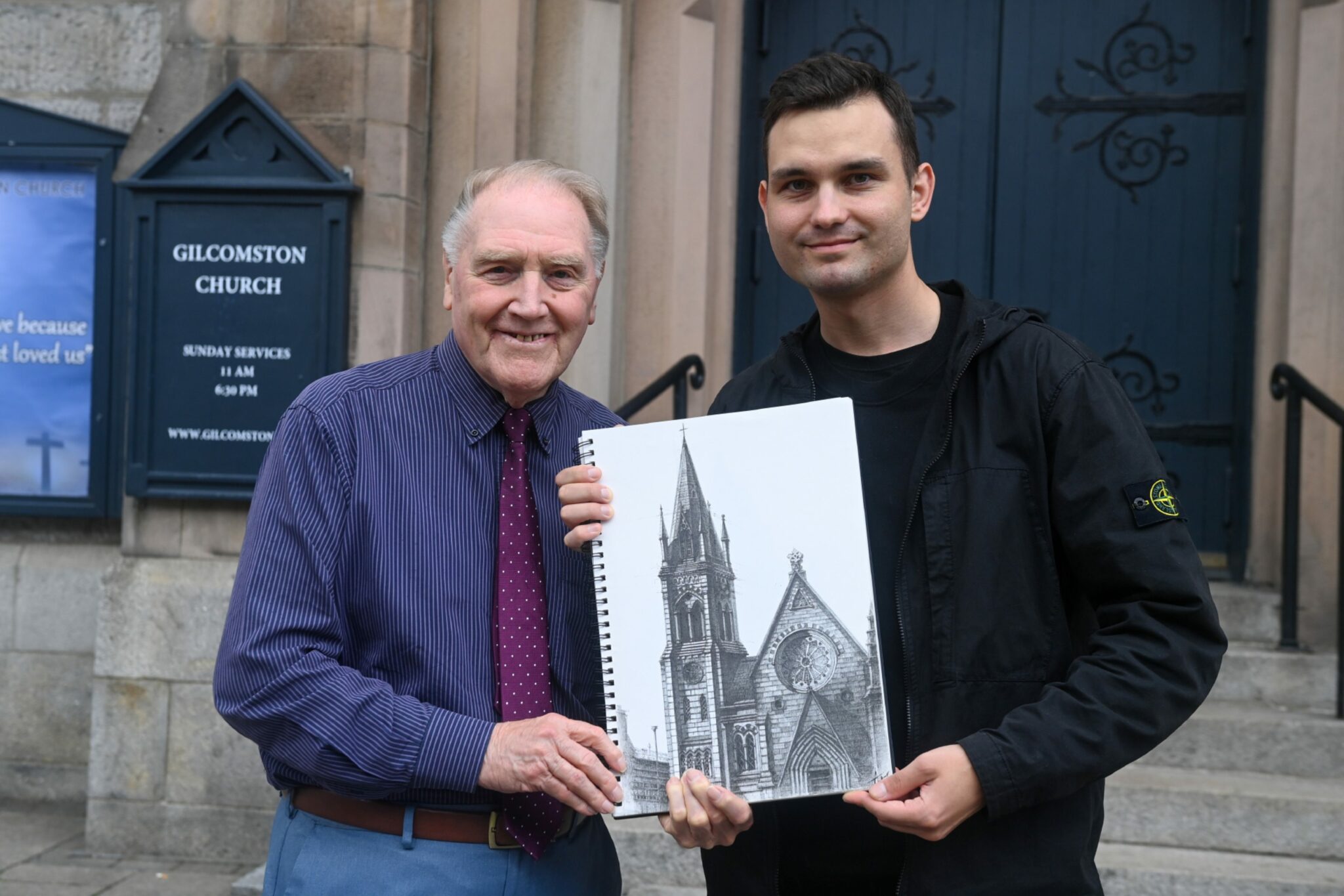Ukrainian artist has 'gift from God' as he draws Aberdeen