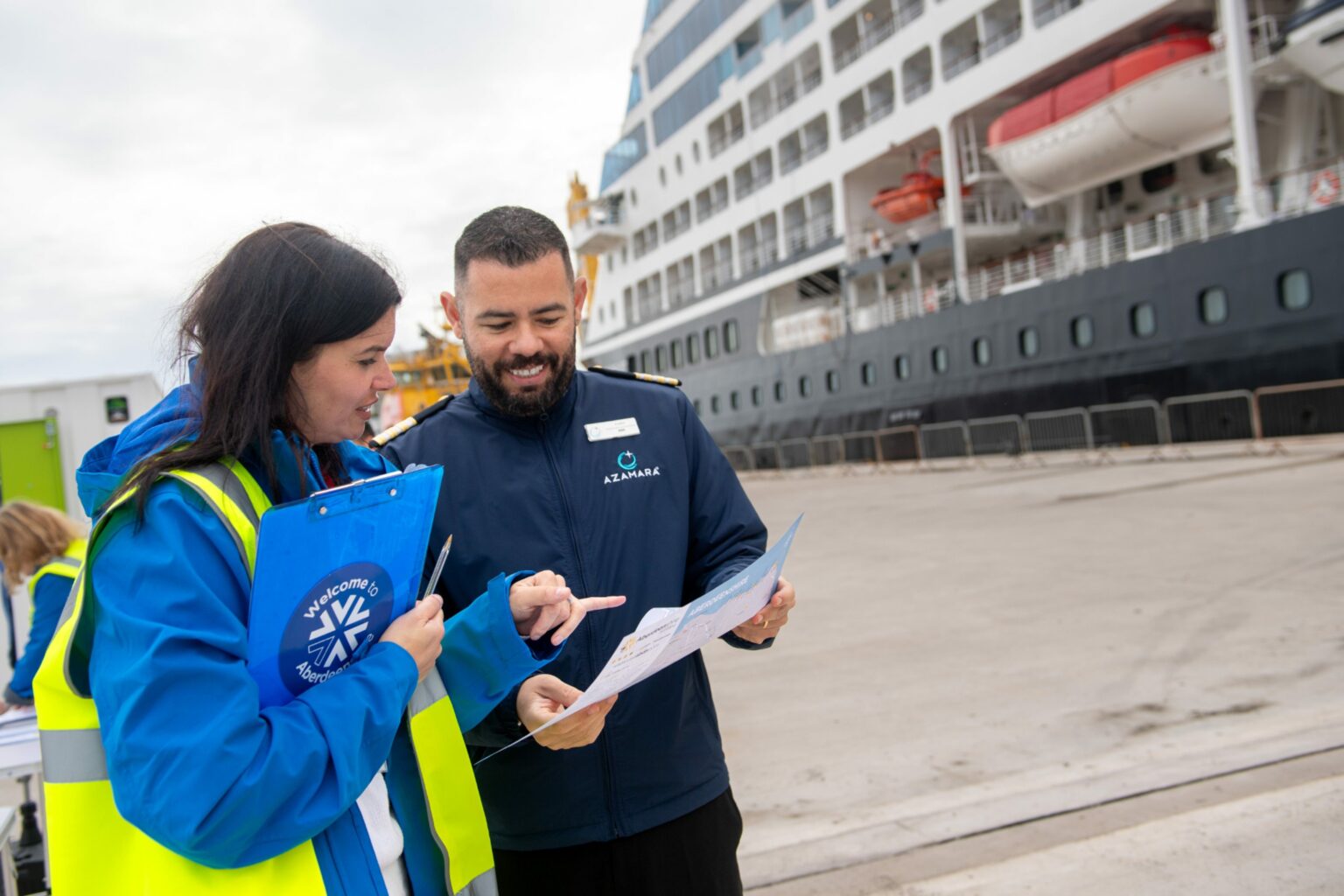 A day in the cruise ship 'meet-and-greet' team at Aberdeen harbour