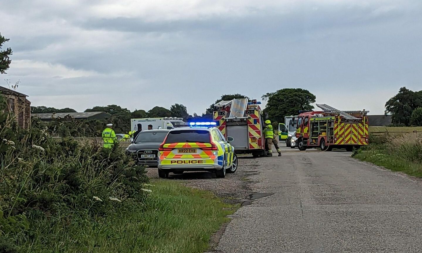Emergency services called to crash near Tain