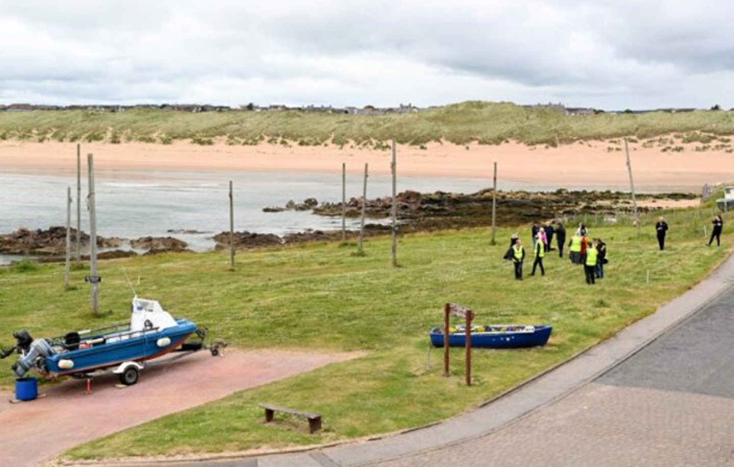 Sadness as Cruden Bay beauty spot is paved over for new cafe