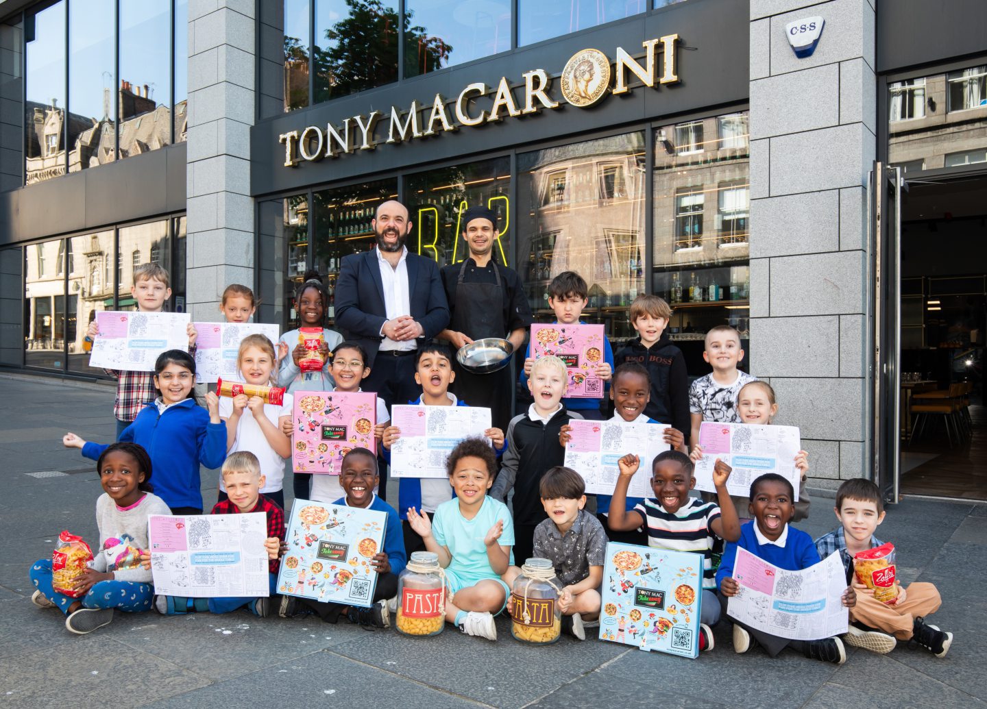 Aberdeen school pupils create signature dish at Tony Macaroni