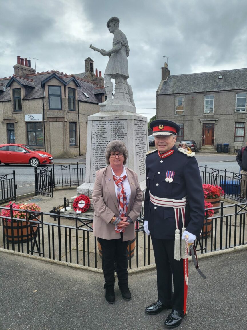 Rededication ceremony held at Ellon War Memorial