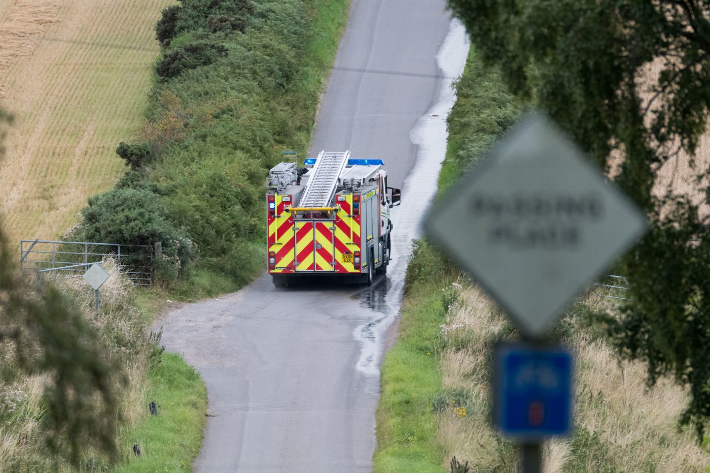 Fire crews tackle garage blaze in Brumley Brae area of Elgin