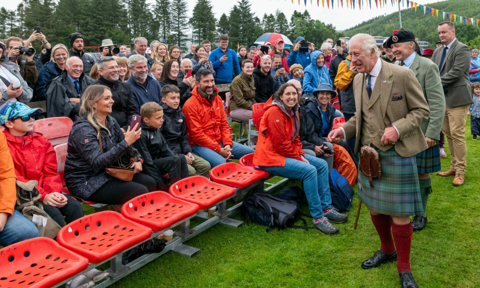 King Charles makes appearance at Lonach Highland Games
