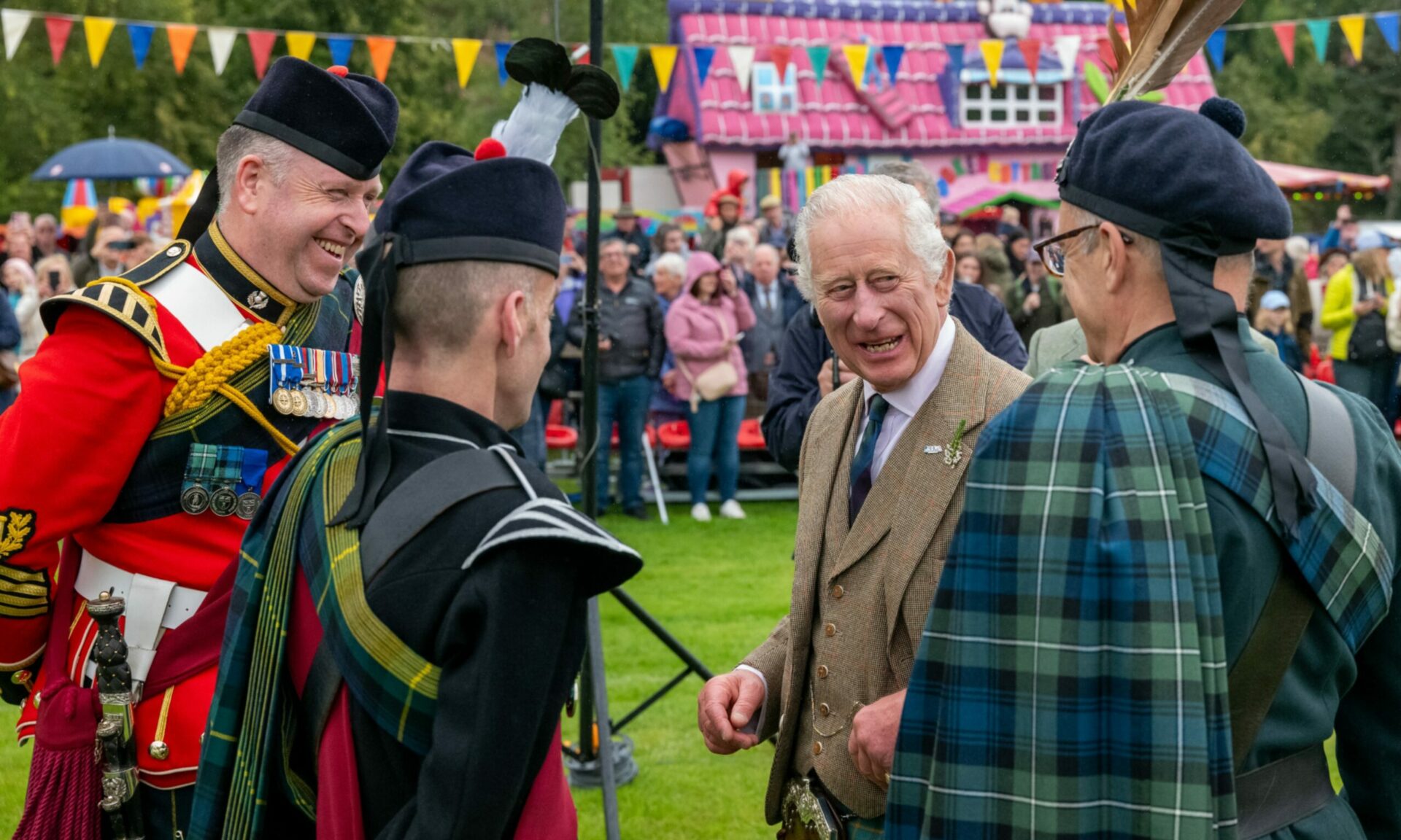 King Charles makes appearance at Lonach Highland Games