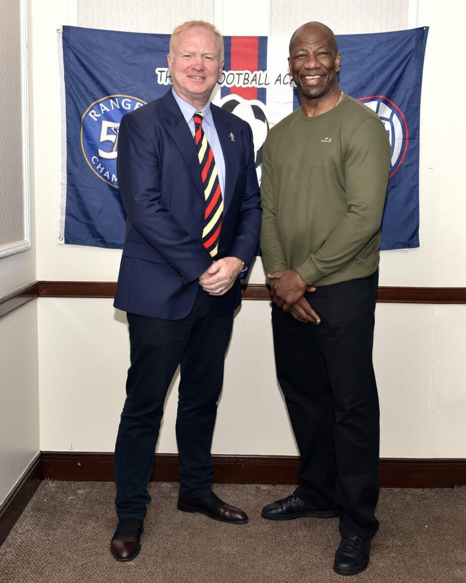 Rangers legends make special trip to Thurso Football Academy