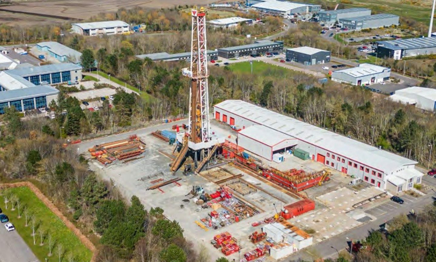 Aberdeen Weatherford site with drilling rig on sale for £1.25m