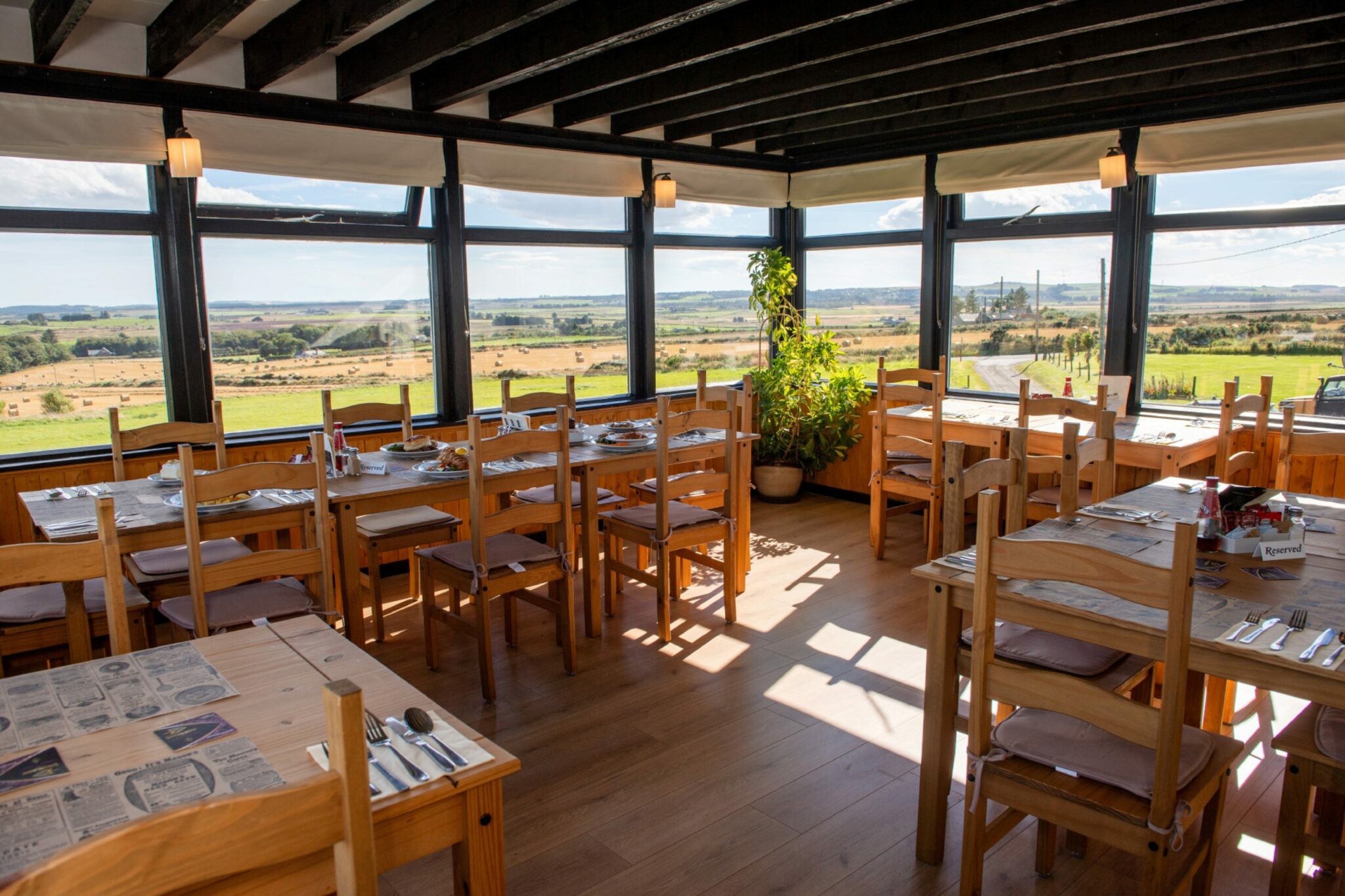 Allanshill serves hearty dishes with panoramic countryside views
