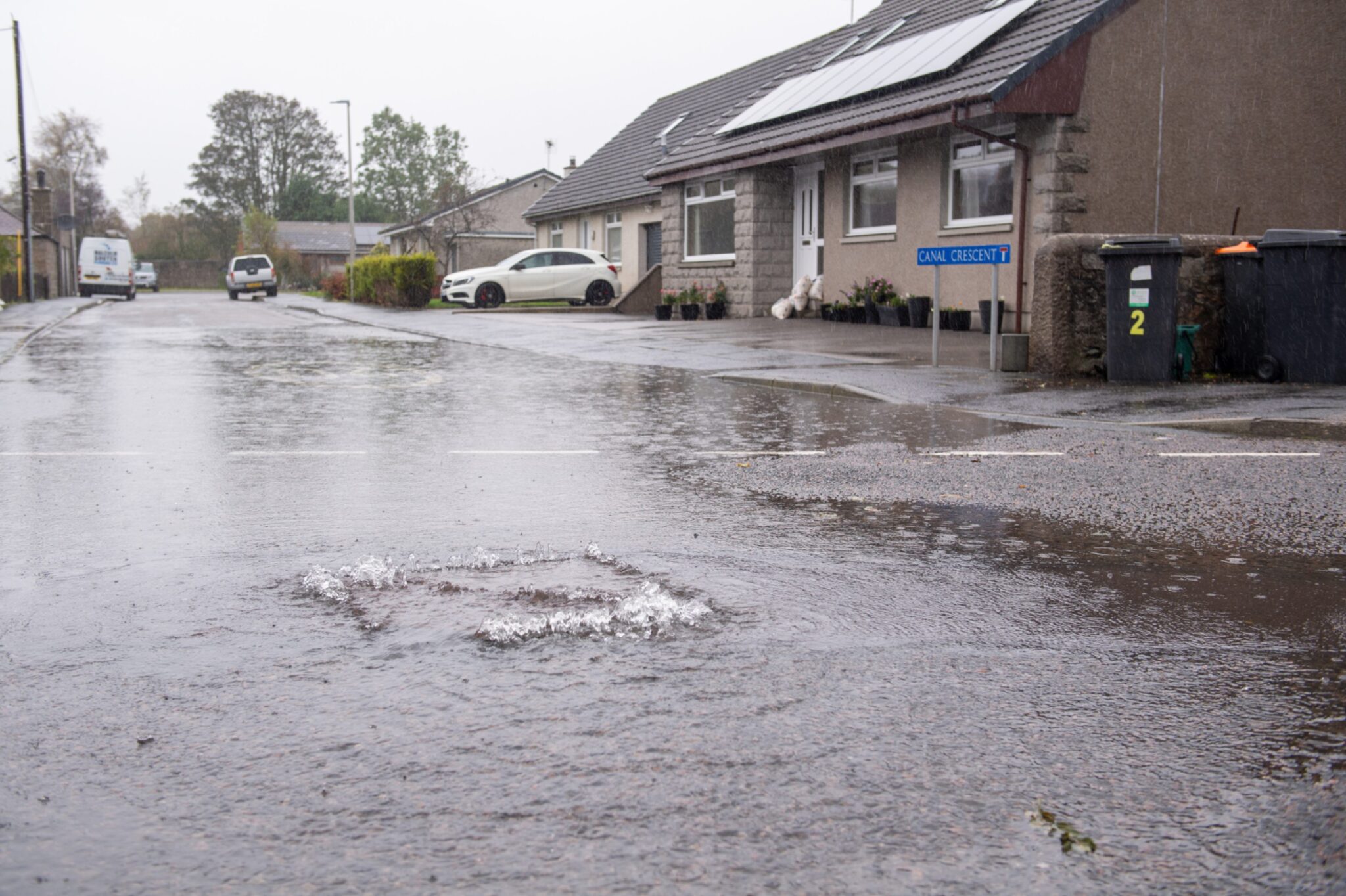 Storm Babet: Inverurie and Kintore flooded as heavy rain hits area