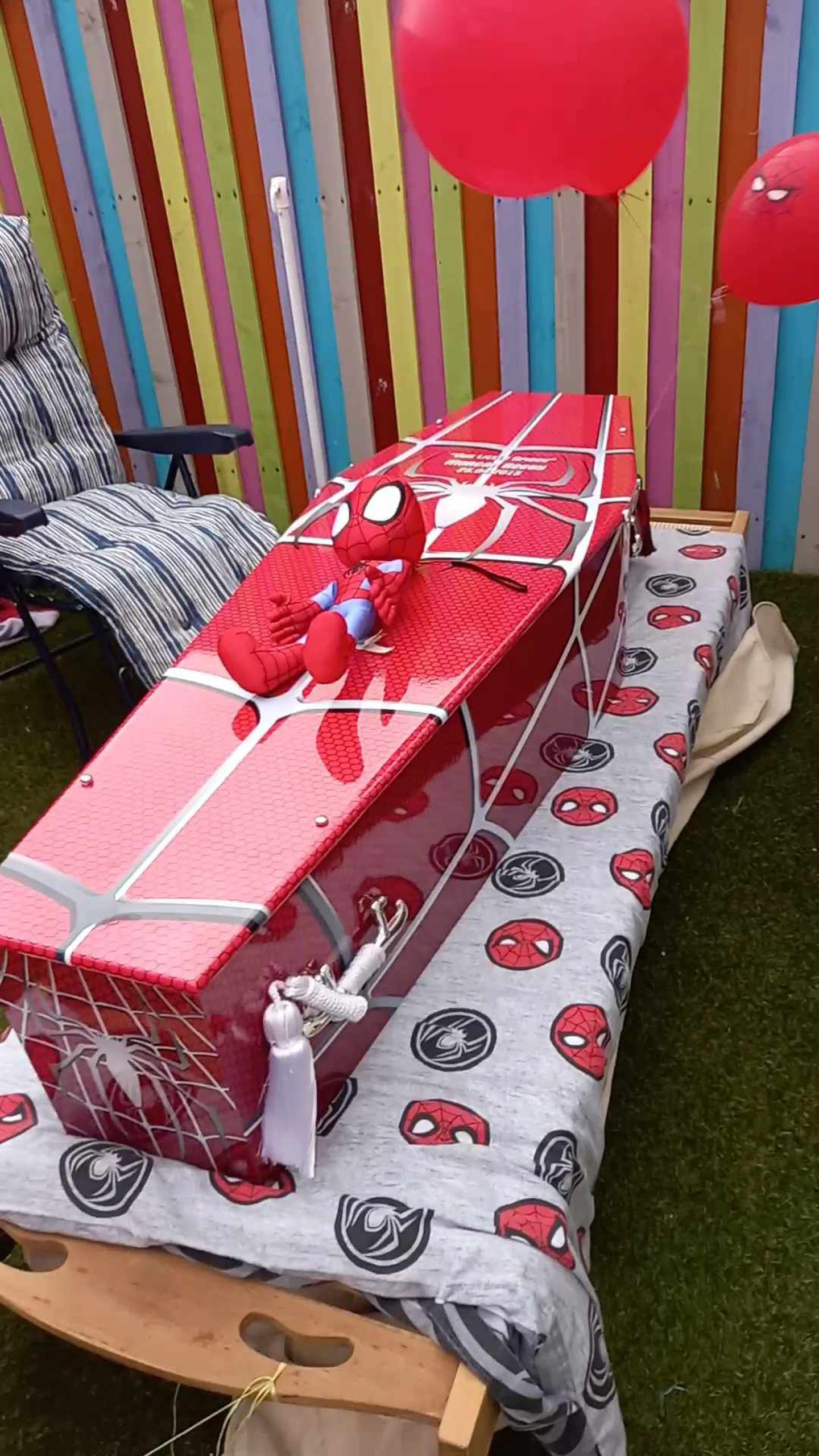 Spider-Man send-off for Cove 'superhero', Morgan Beeby, 8