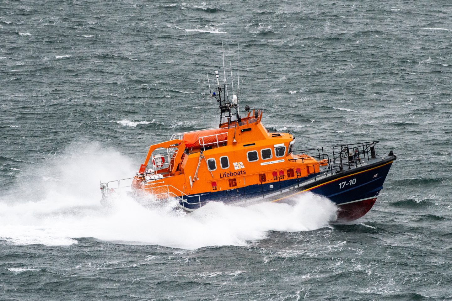 Storm Babet: Lerwick lifeboat rescues fishing boat in 18-hour shout