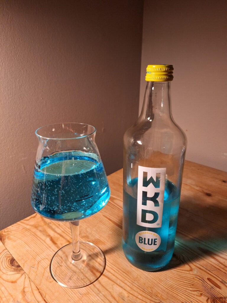WKD Blue-flavour beer from Brew Toon VS actual WKD Blue