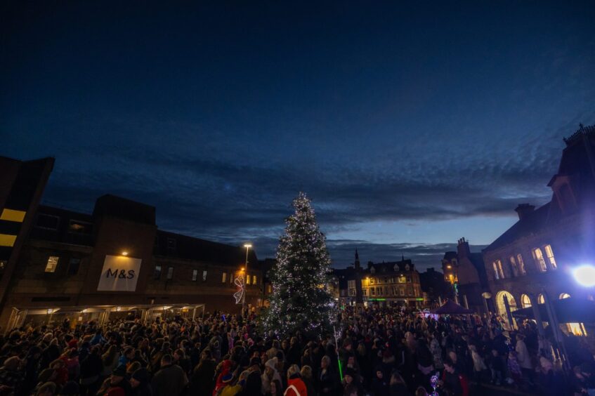 Christmas lights in Inverness now on