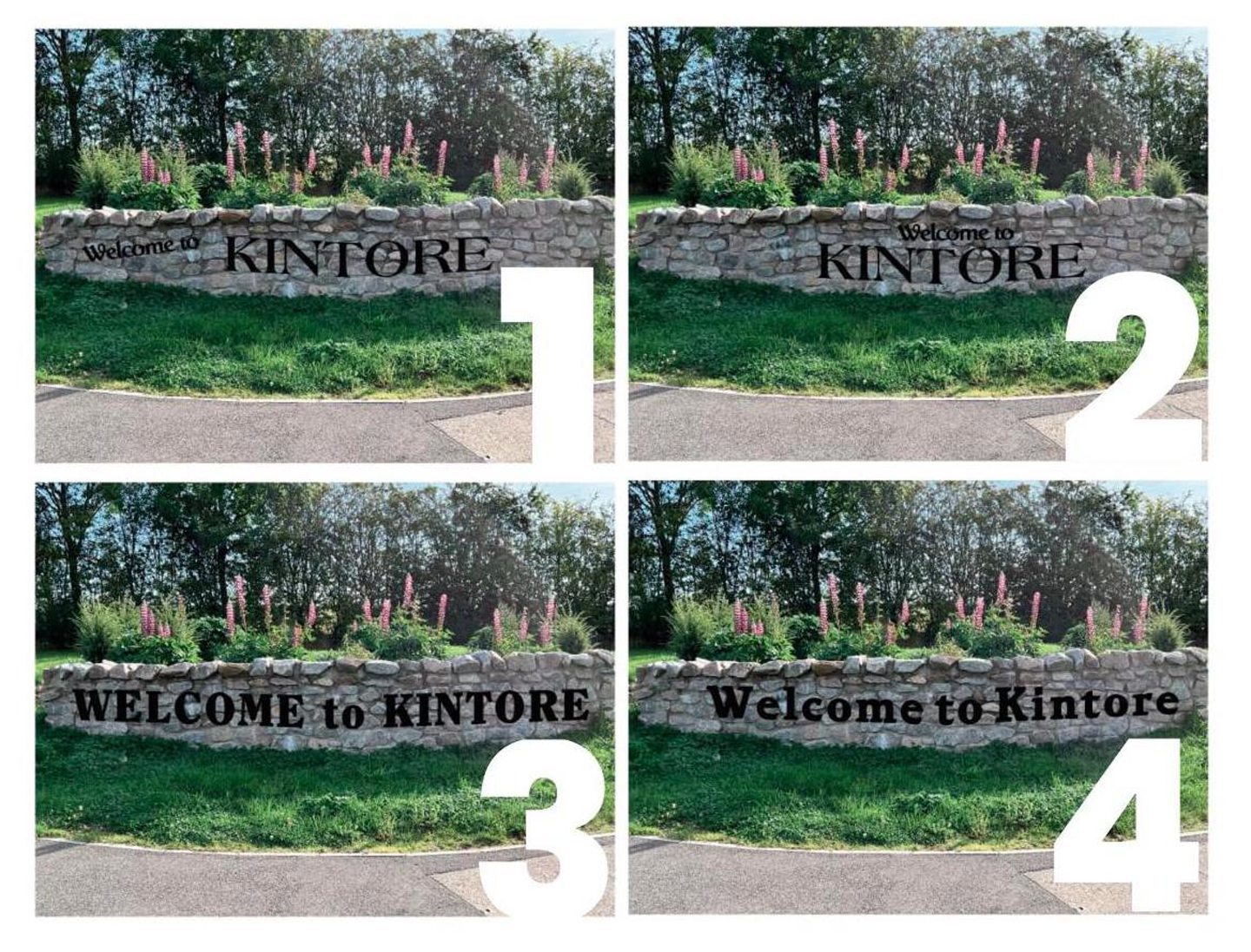 Kintore residents quizzed on new sign as vote on design held