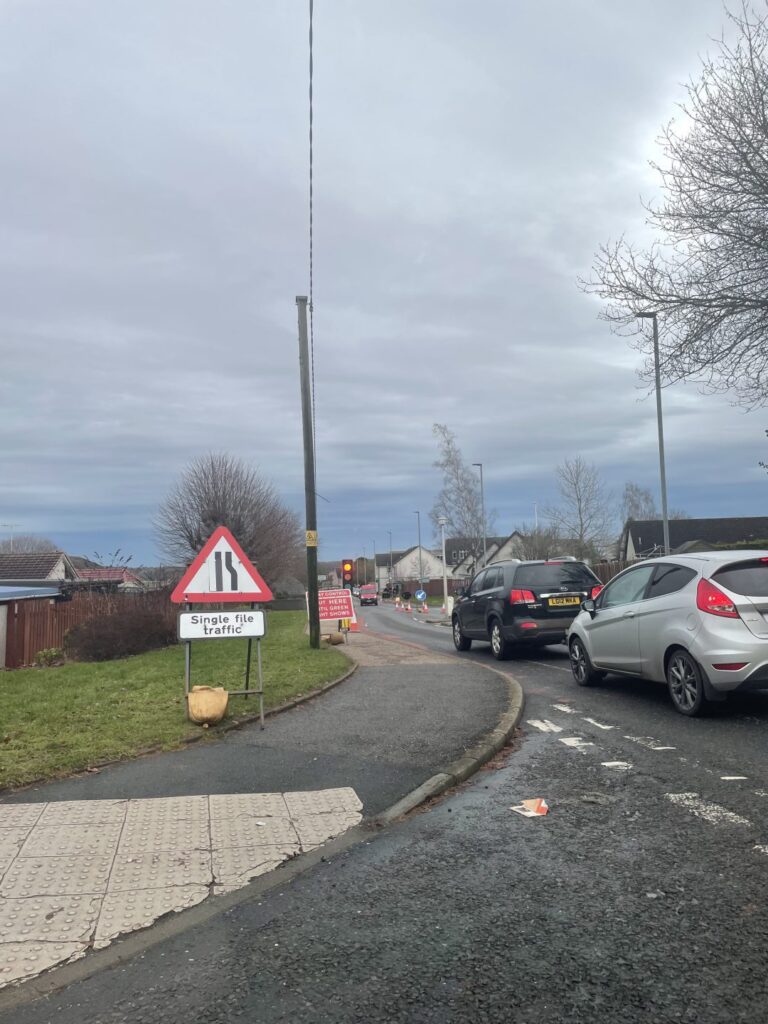 Traffic chaos in Inverurie as four sets of roadworks cause gridloc