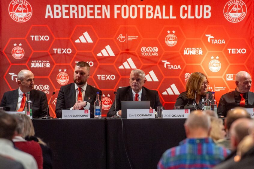 Aberdeen chief Dave Cormack backs boss Barry Robson at AGM