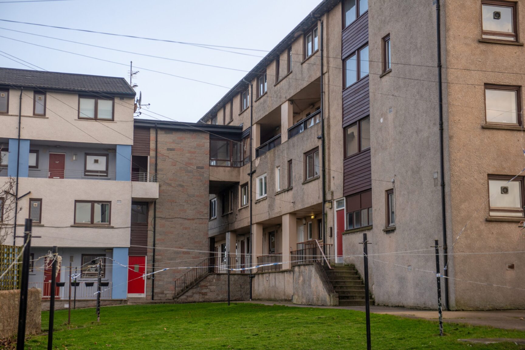 Police cordon off street in Torry Aberdeen due to ongoing incident