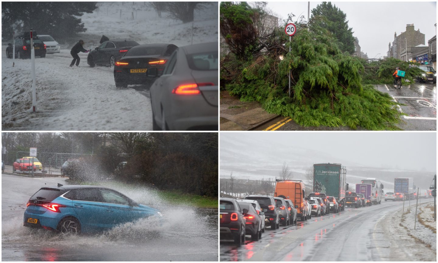 Storm Gerrit: Wind and rain cause havoc across northern Scotland