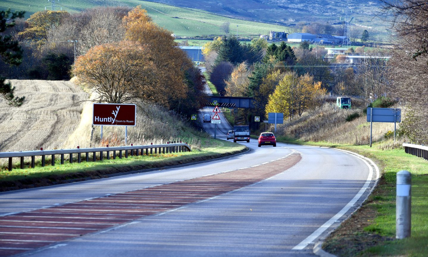 A96 at Huntly closed in both directions after two-car crash