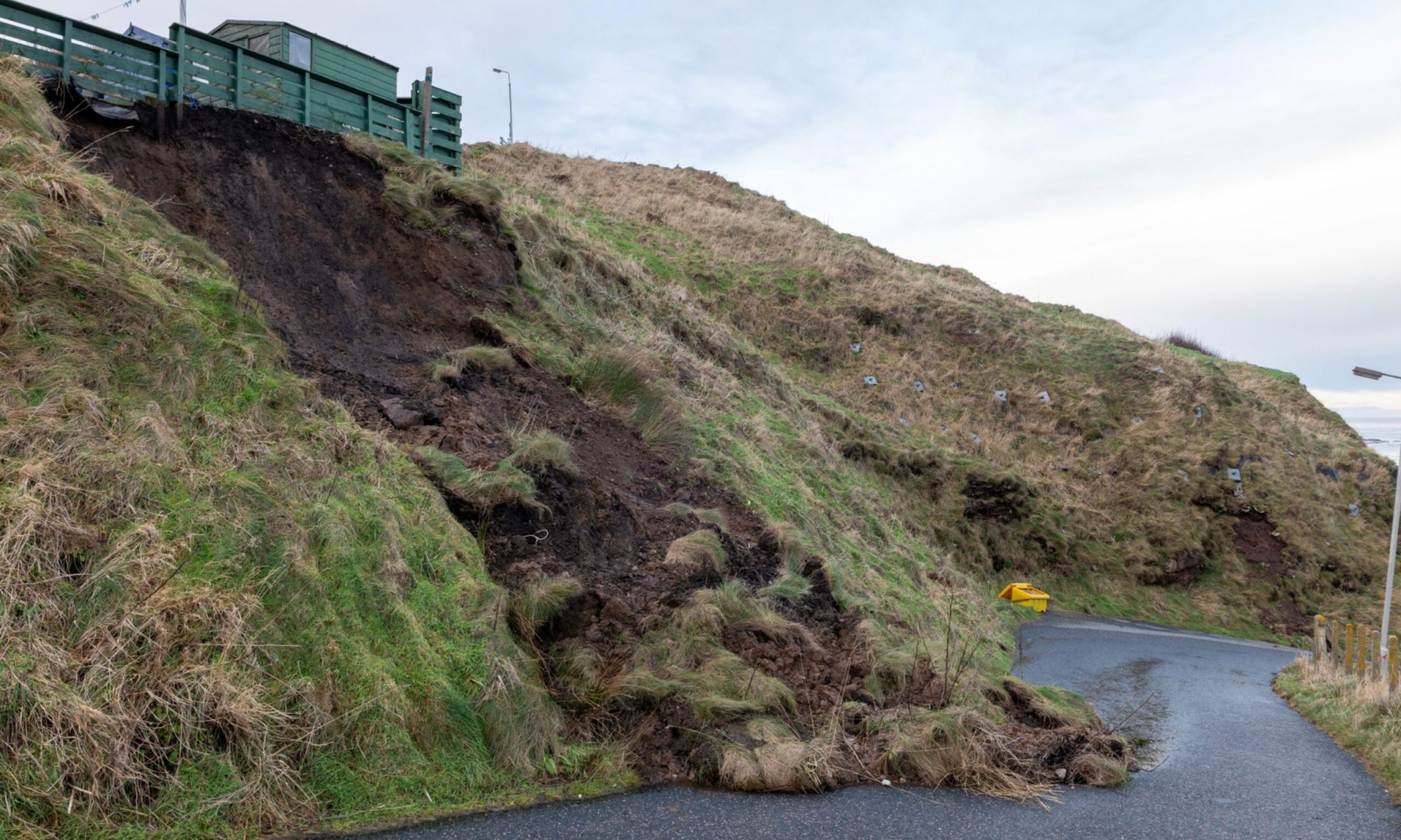 Storm Gerrit: Road into Pennan reopens after landslip