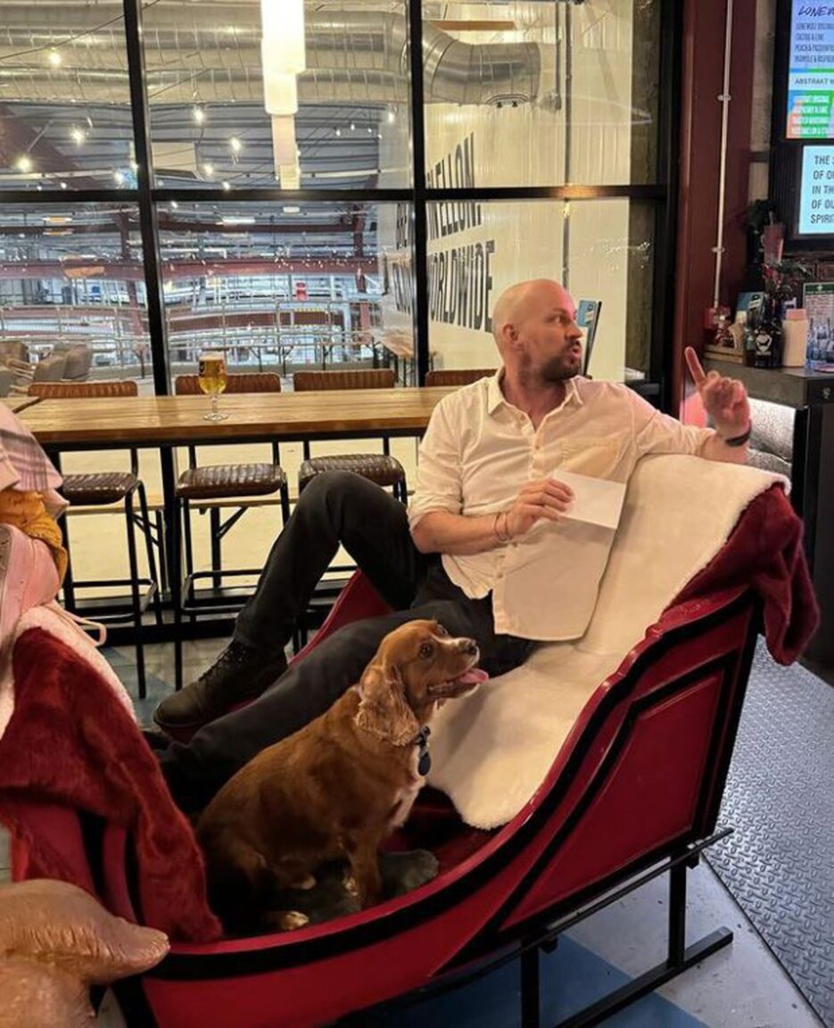 BrewDog's James Watt in Christmas pics with Georgia Toffolo