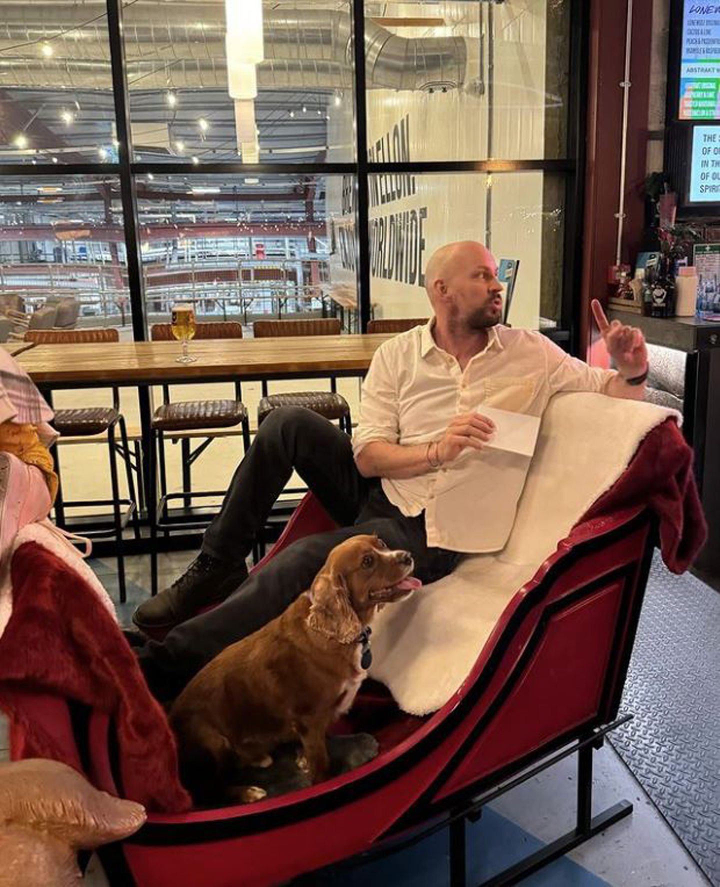 BrewDog's James Watt in Christmas pics with Georgia Toffolo