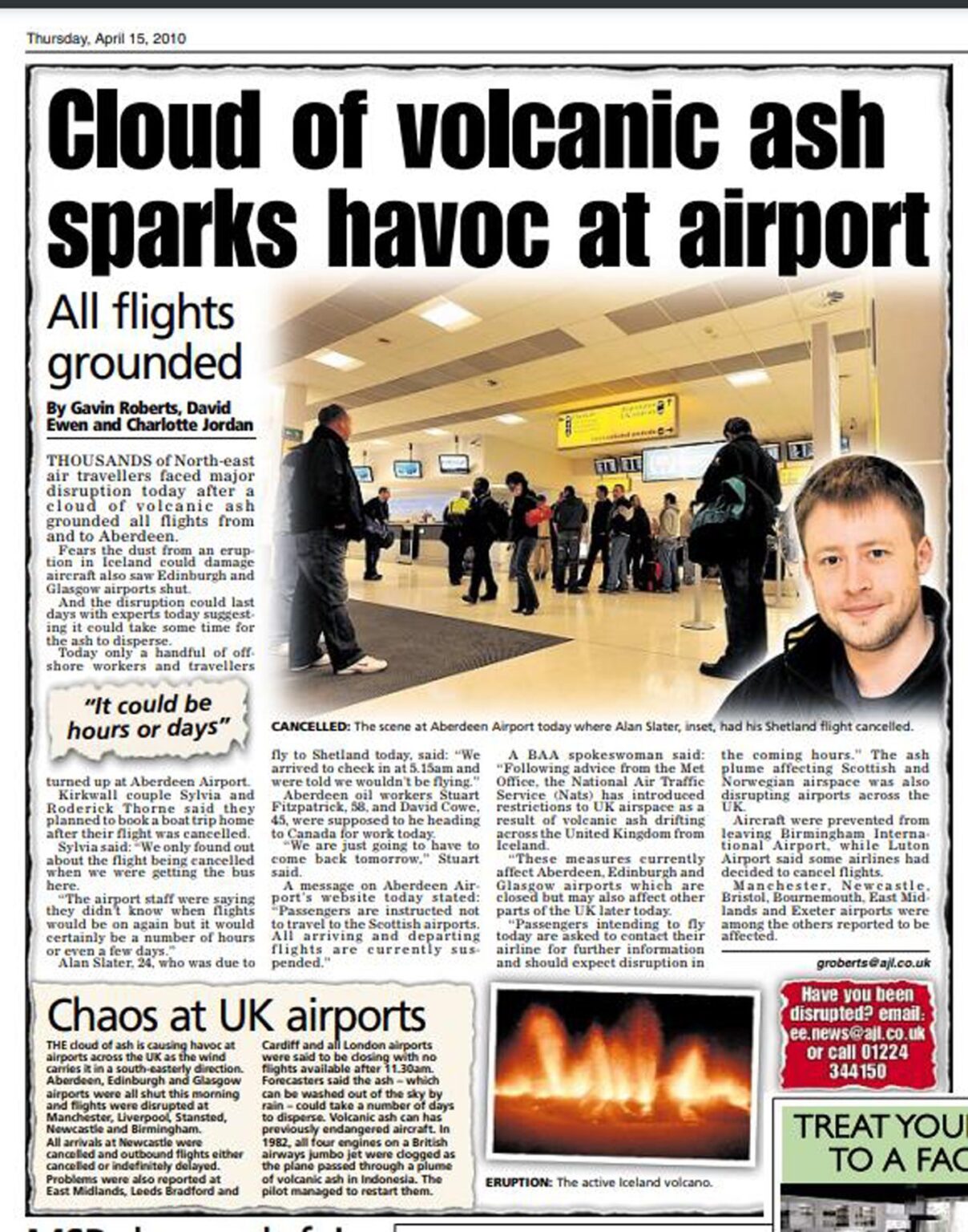 Iceland Volcano: When 2010 eruption caused Scottish travel chaos