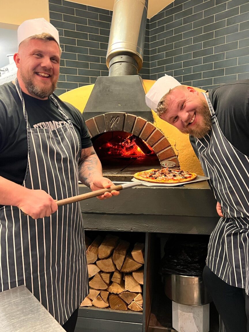 Stoltman brothers create their own pizza at popular Cromarty cafe