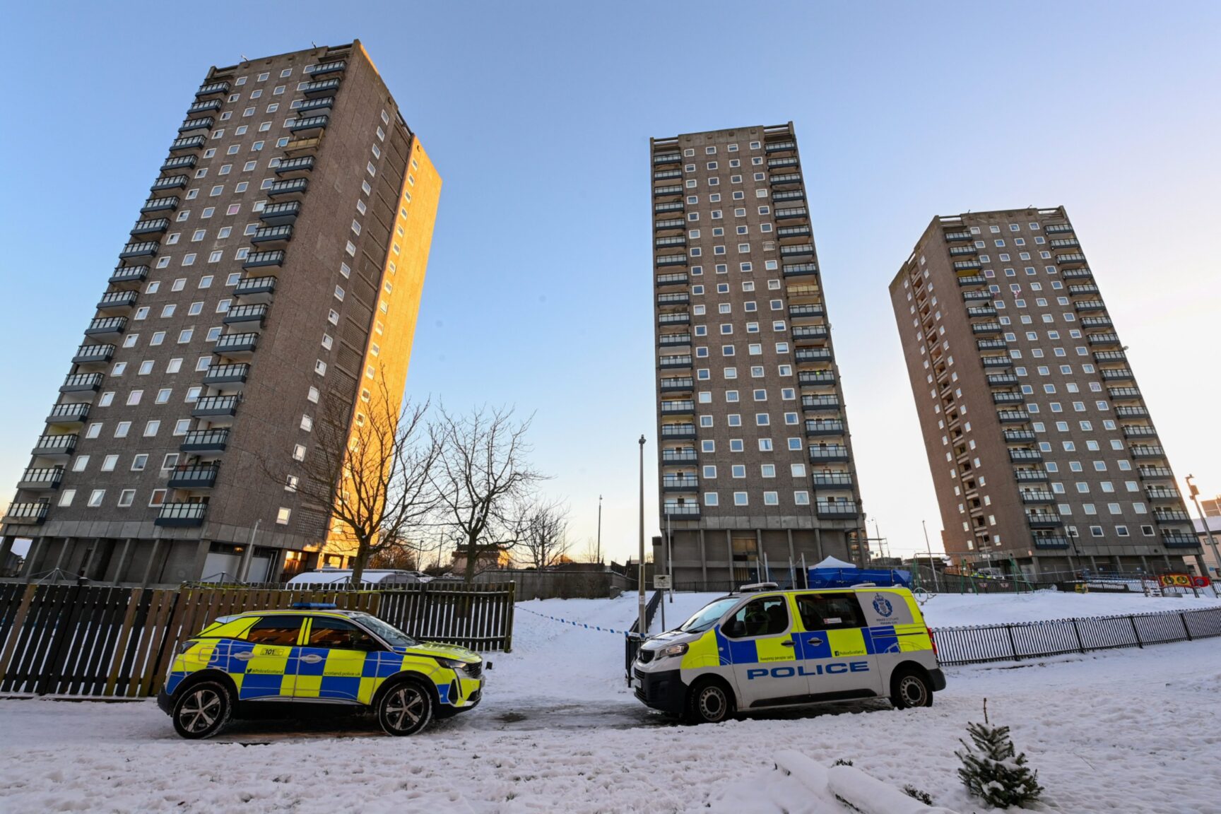 Police remain at scene in Tillydrone where 37-year-old man died