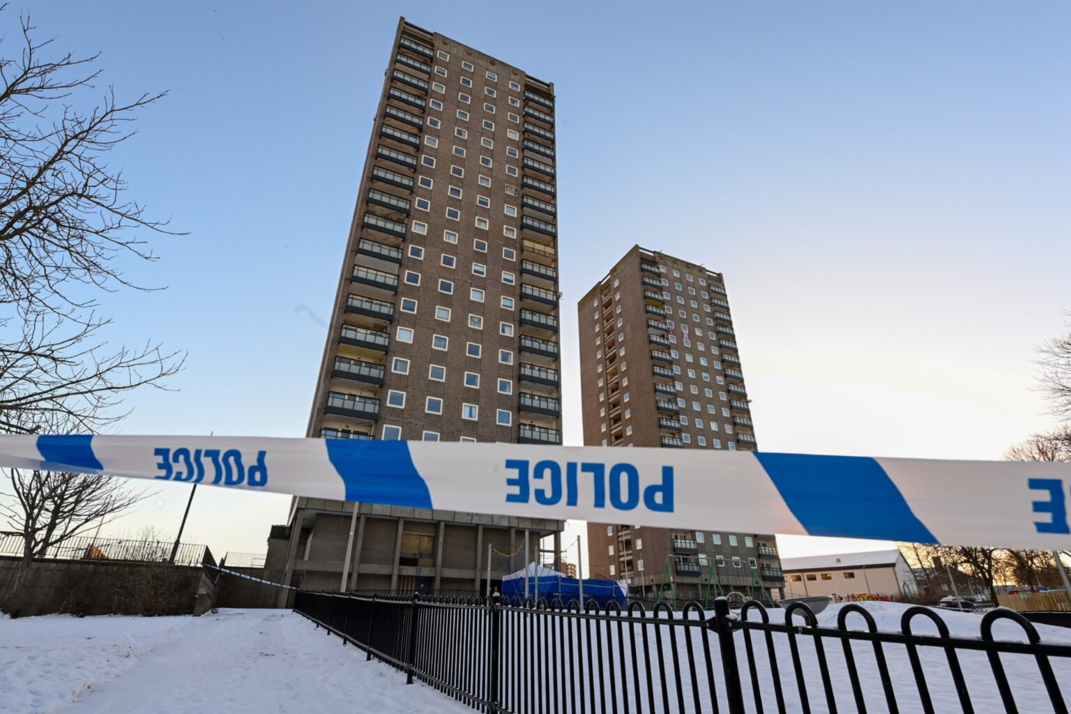 Police remain at scene in Tillydrone where 37-year-old man died