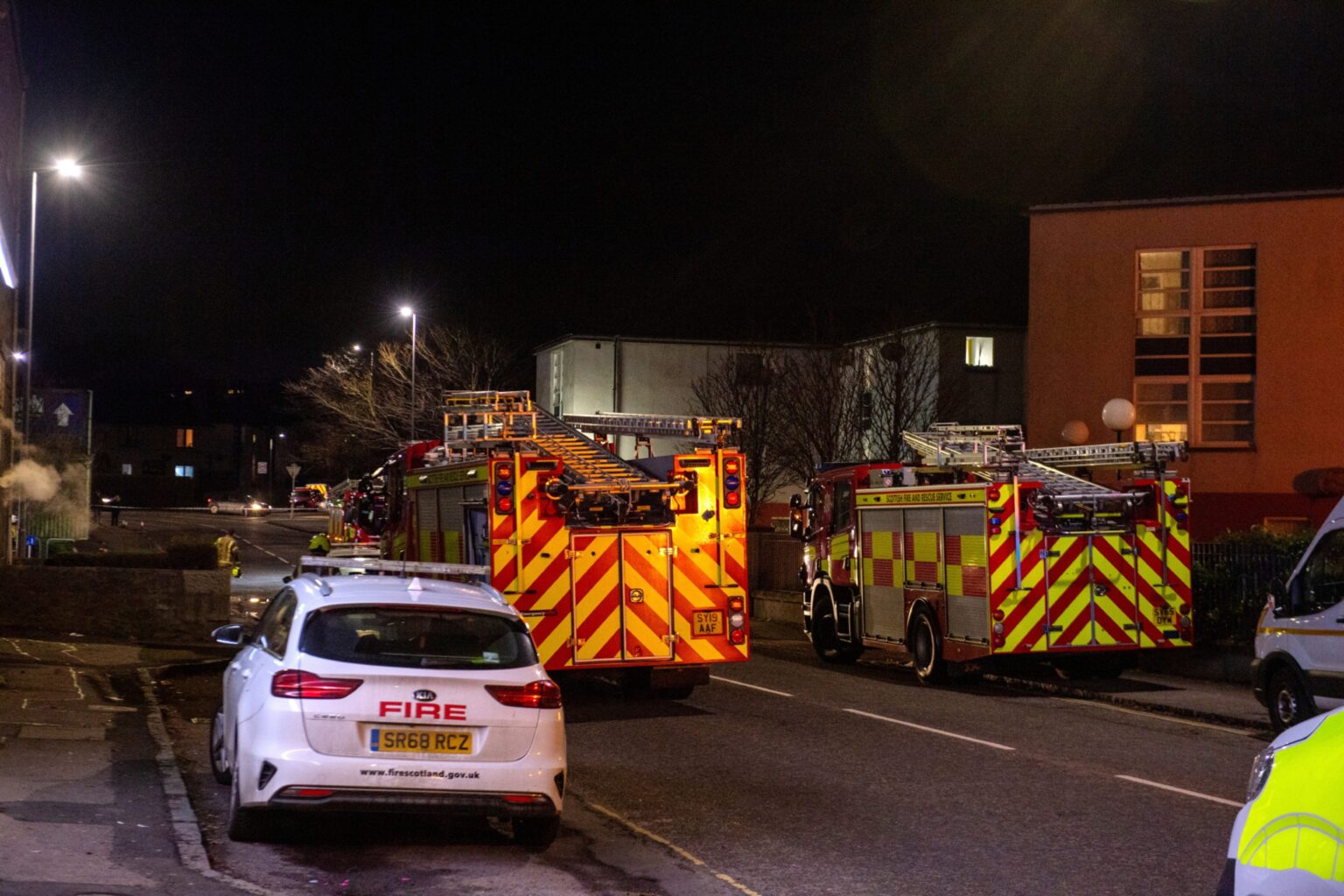 Aberdeen flats remain taped off by police following major fire