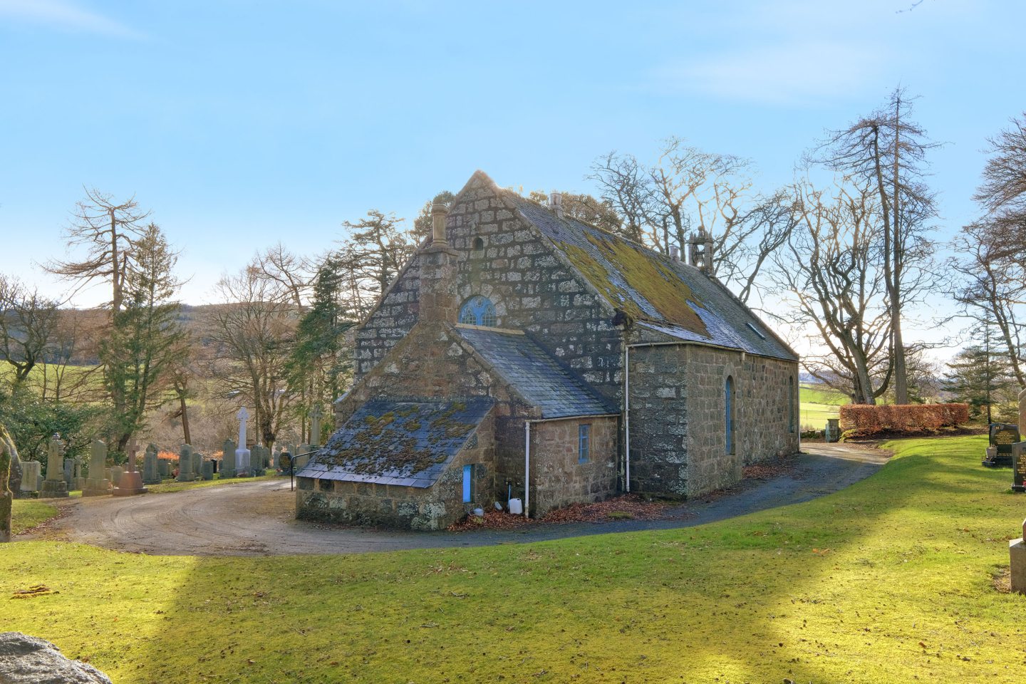 Midmar Church graveyard safe, despite kirk being on market